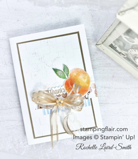 New at su Blog Hop - You're a Peach Suite - Stamping Flair