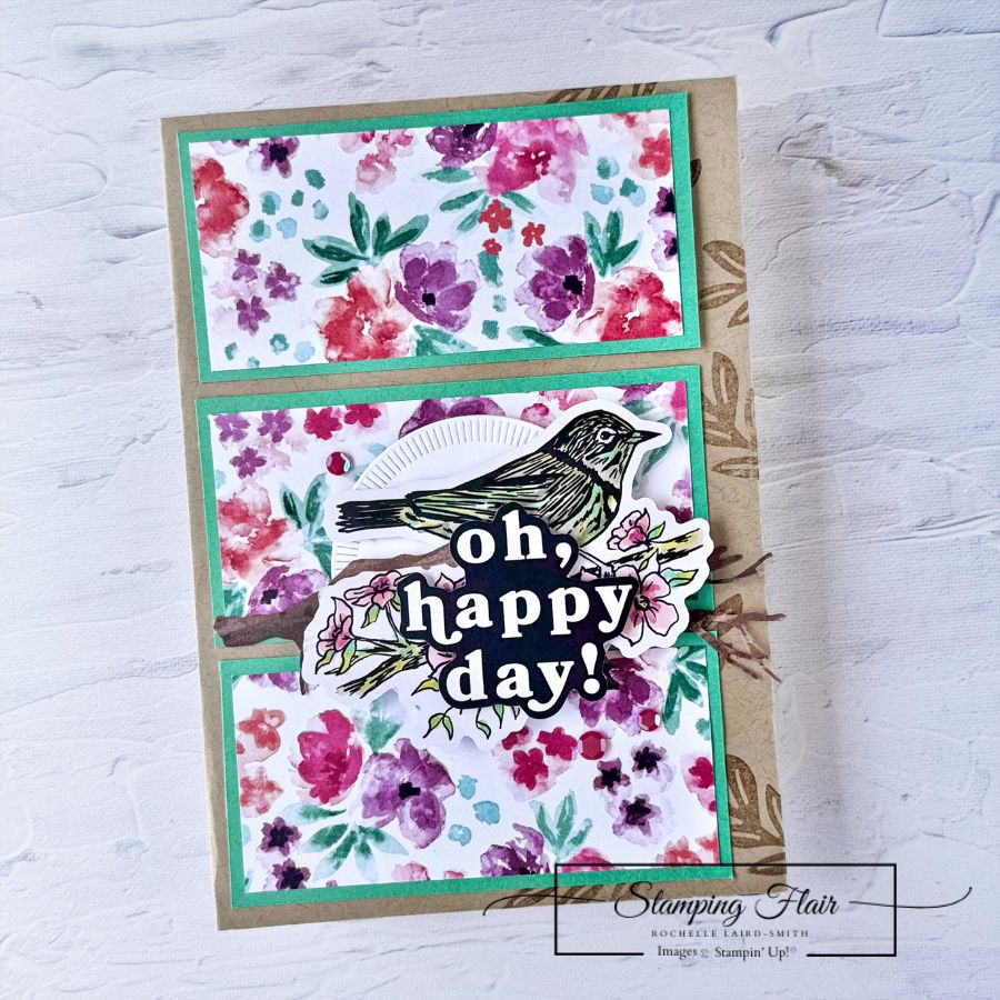 Bloom Impressions Three-Panel Card - Stamping Flair