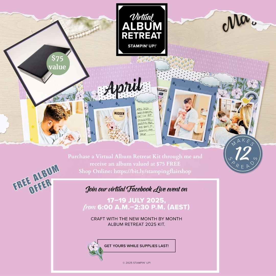 2025 Stampin' Up! Virtual Scrapbooking Album Retreat - Stamping Flair