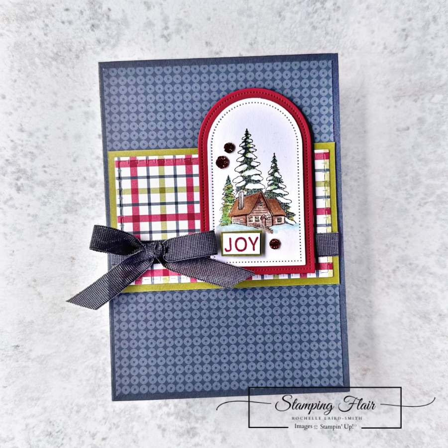 Cosy Cabin Christmas Card - Winter Scenes - Stamping Flair