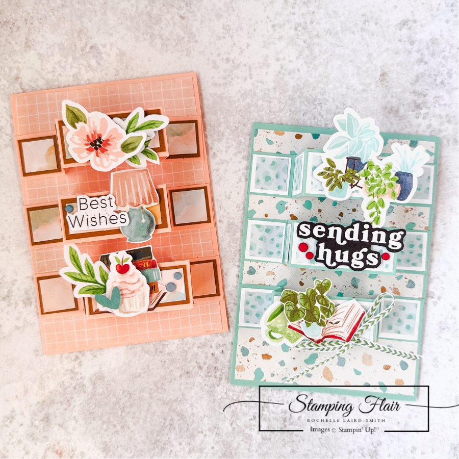 Triple Balcony Fancy Fold Card with Hobby Haven Designer Series Paper ...